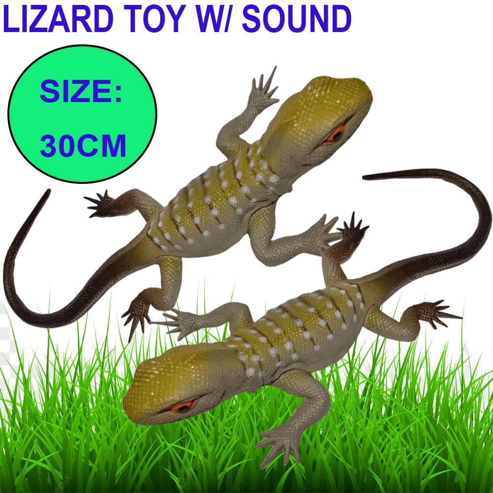 Rubberized 25CM Realistic Wild Lizard Toy With Sound (RANDOM COLOR ...