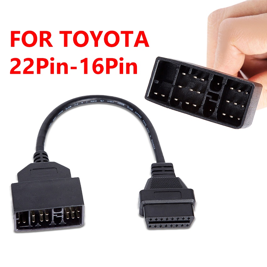 For TOYOTA Diagnostic Scanner 22 Pin OBD1 to 16 Pin OBD2 Convertor ...