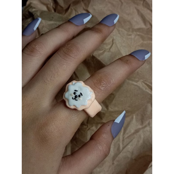 BT21 BTS Clay ring/Handmade(Adjustable) | Shopee Philippines