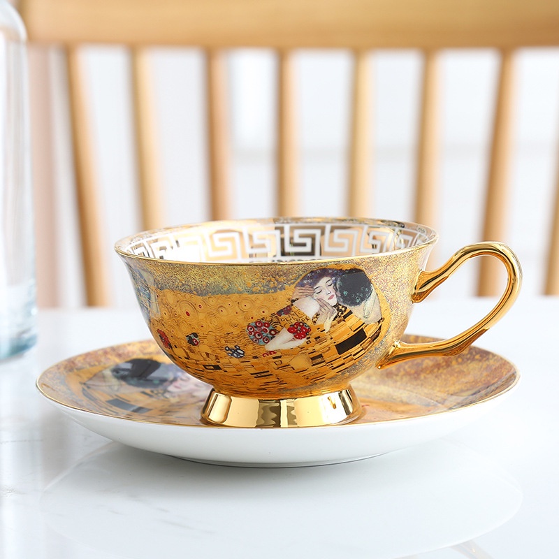 High-end European-style elegant bone china coffee cup small luxury ...