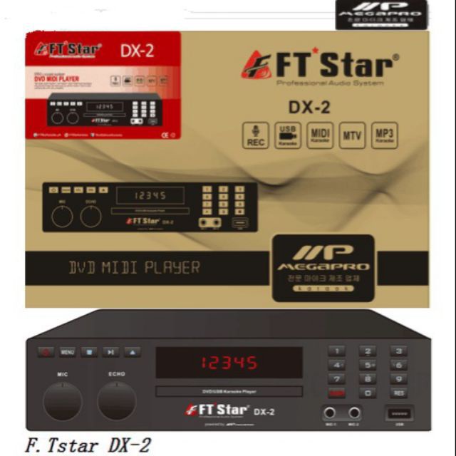 Megapro FT Star DX-2 Karaoke DVD Player (Black)W/MIC | Shopee Philippines