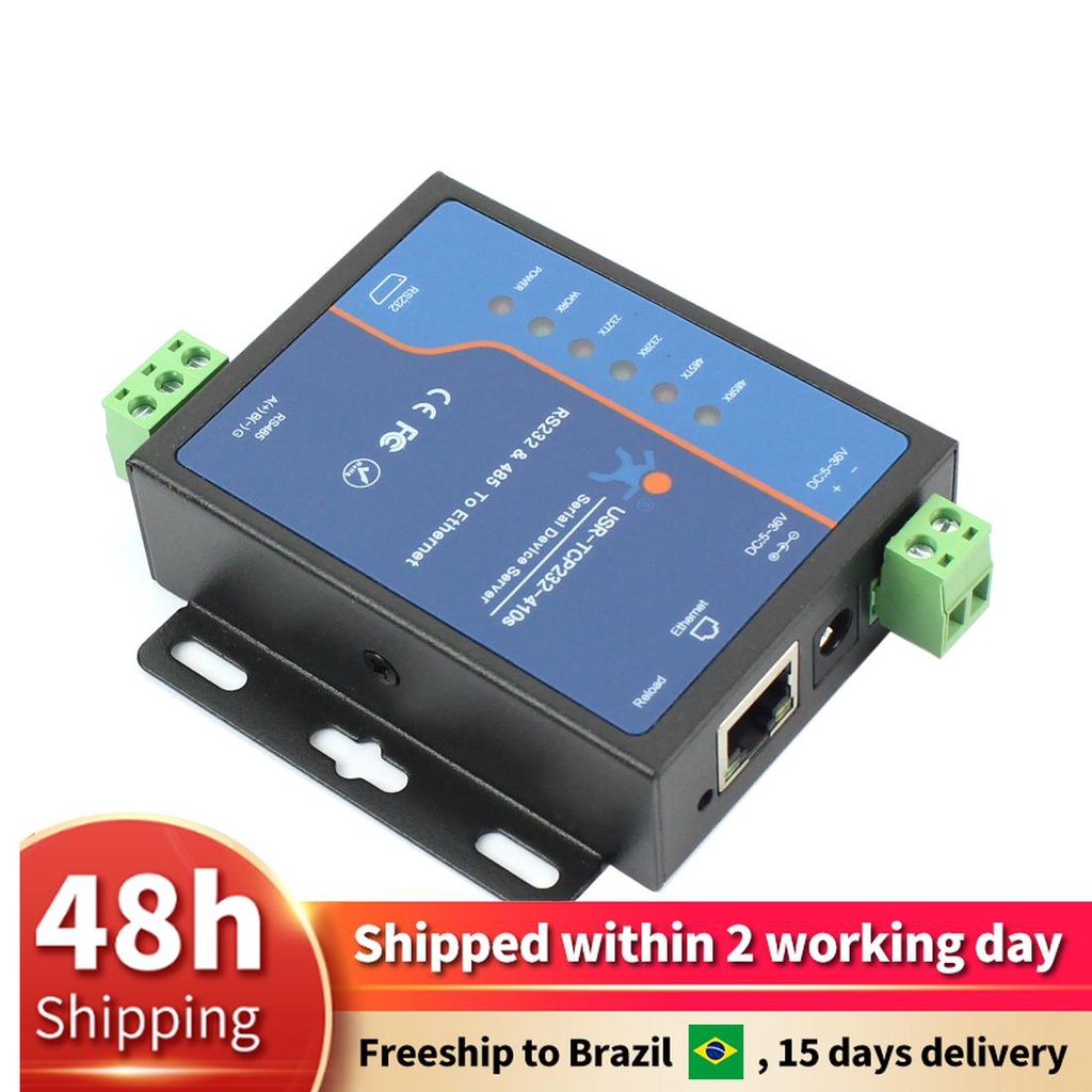 Usr Tcp232 410s Industrial Rs232 Rs485 To Tcp Ip Modbus Serial To