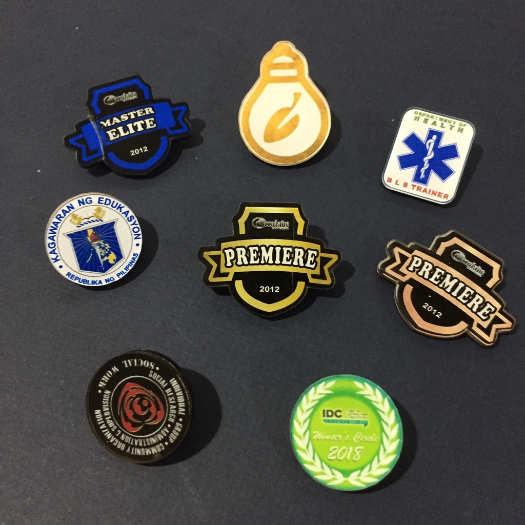 Customized Acrylic Collar Pins | minimum order of 10 pieces | Shopee ...