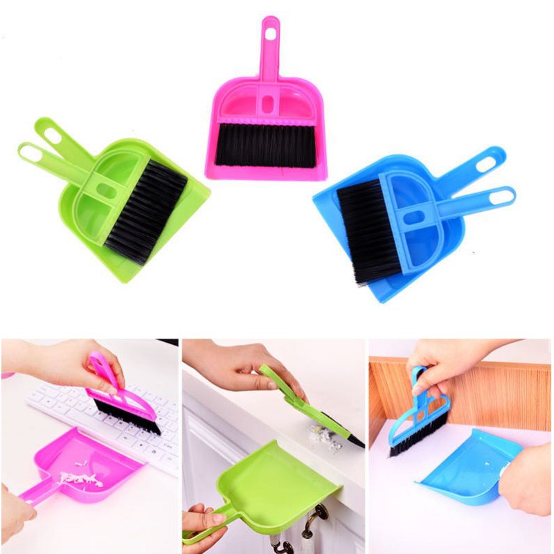 Mini Dust Pan with Mini Broom/Duster | Shopee Philippines