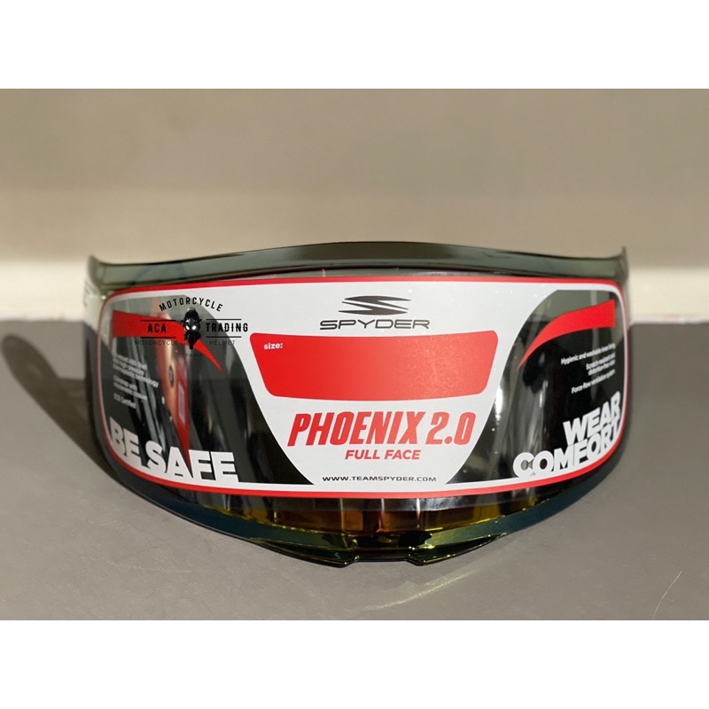 SPYDER PHOENIX 2.0 VISOR - Clear/Smoke/Iridium Lens/Flash Lens | Shopee ...