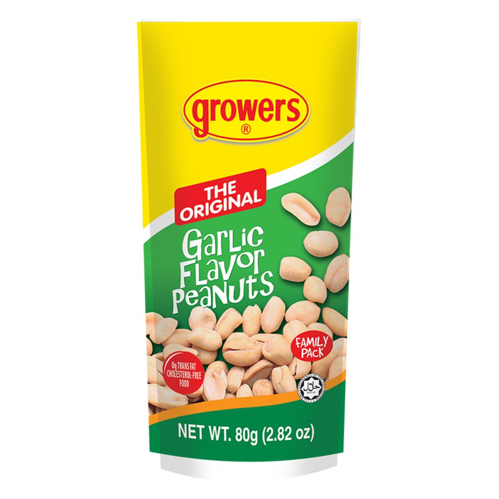 Growers The Original Peanut Family Pack Garlic Flavor 80g | Shopee ...