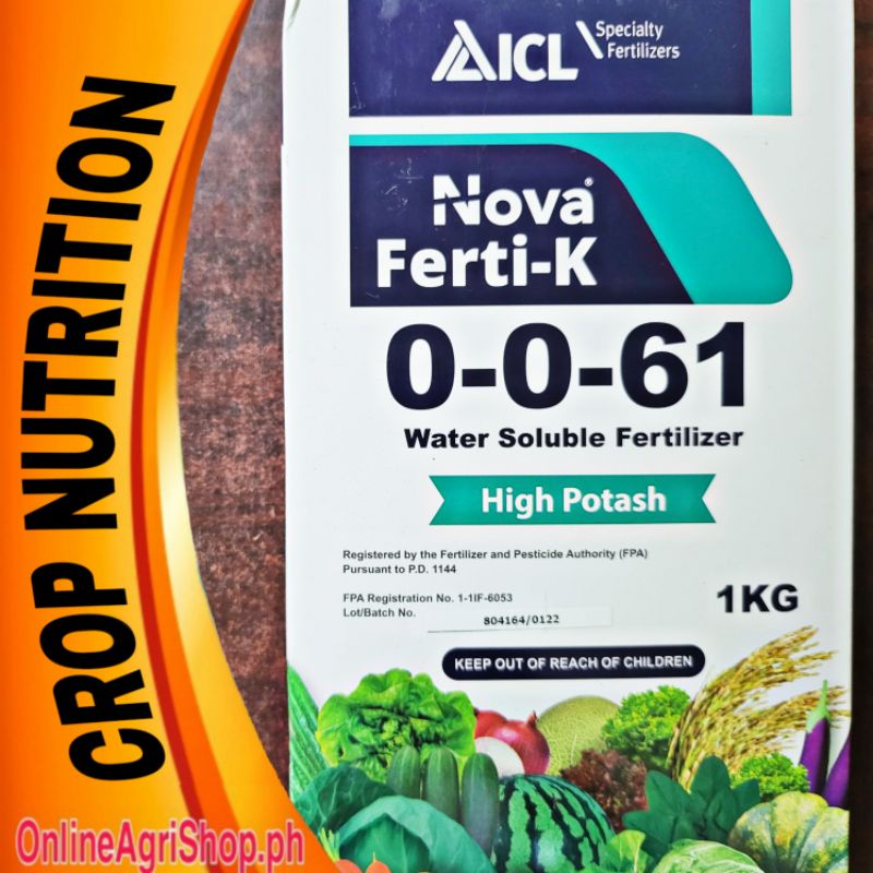 NOVA FERTI-K 0-0-61 FOLIAR FERTILIZER (1 KG) ALLIED BOTANICAL CORP ...