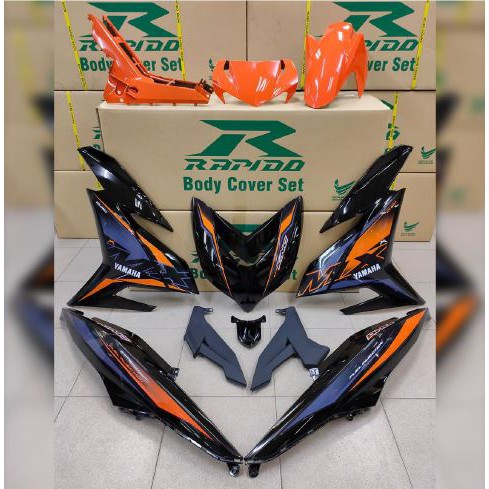 RAPIDO COVER SET Y15ZR V1/V2 MX KING 2020 ORANGE (STICKER TANAM/AIRBRUSH) | Shopee Philippines