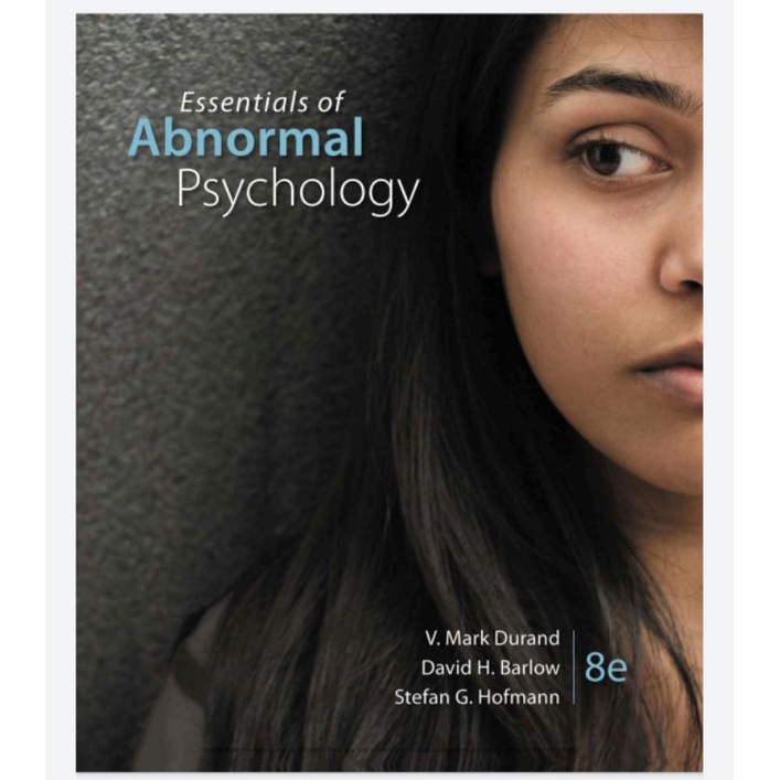 Essentials of Abnormal Psychology(8th ed) | Shopee Philippines