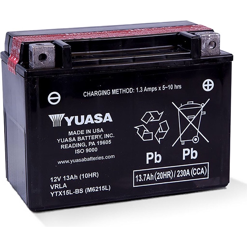 Yuasa US YTX15L-BS 12V Maintenance Free Battery | Shopee Philippines