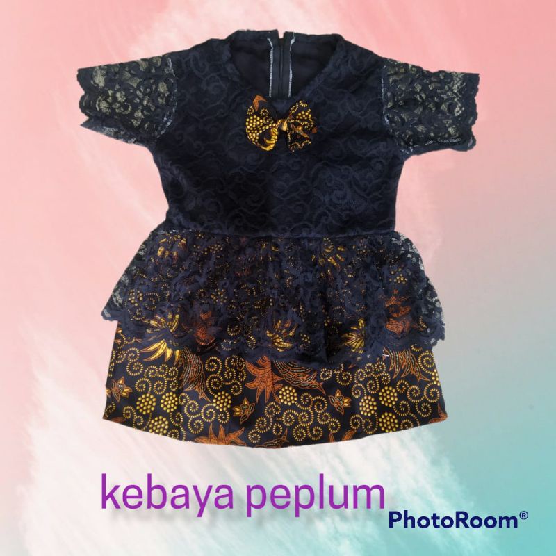 Cici kebaya peplum kid kebaya Newborn modern kebaya for children 1-4 ...