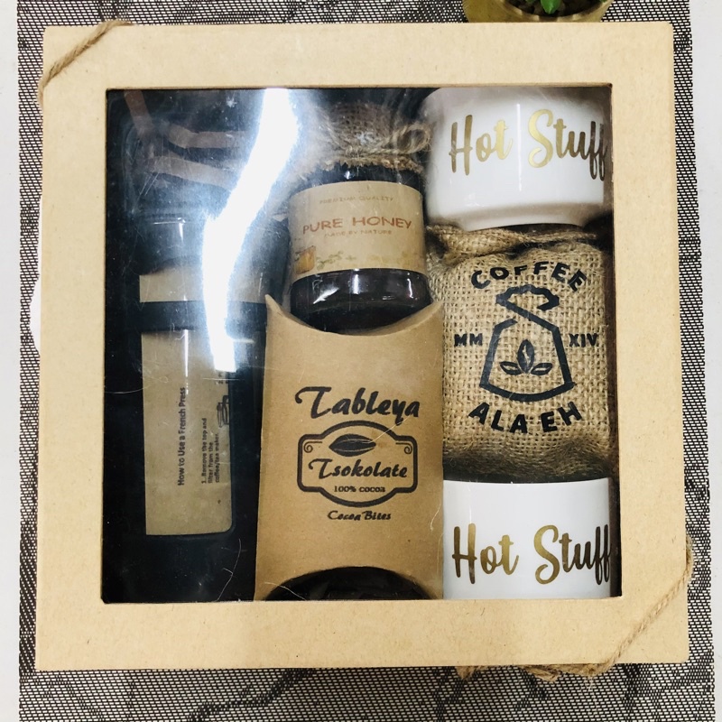 V30 coffee lover gift set doble cup / ninong ninang sponsor set ...