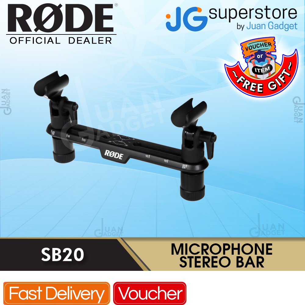 Rode SB20 Stereo Bar Microphone Mount | JG Superstore | Shopee Philippines