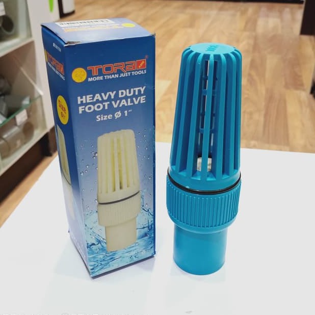 Tora Foot Valve Jumbo Plastic 1" + Heavy Duty PVC Foot Valve Filter ...