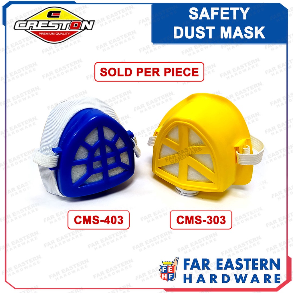 CRESTON Safety Plastic Dust Mask CRHT | Shopee Philippines