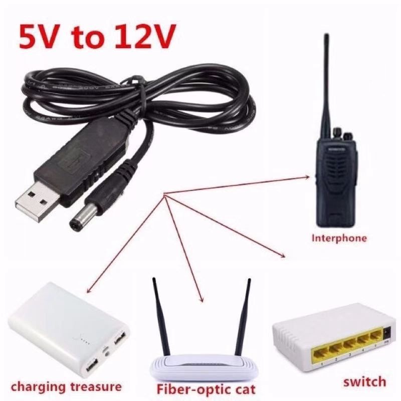 WIFI Modem to powerbank USB Cable (5V-12V Converter) | Shopee Philippines