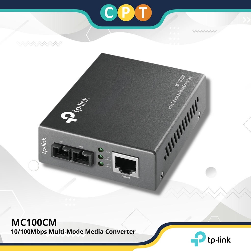 TP-Link MC100CM 10/100Mbps Multi-Mode Media Converter | Shopee Philippines