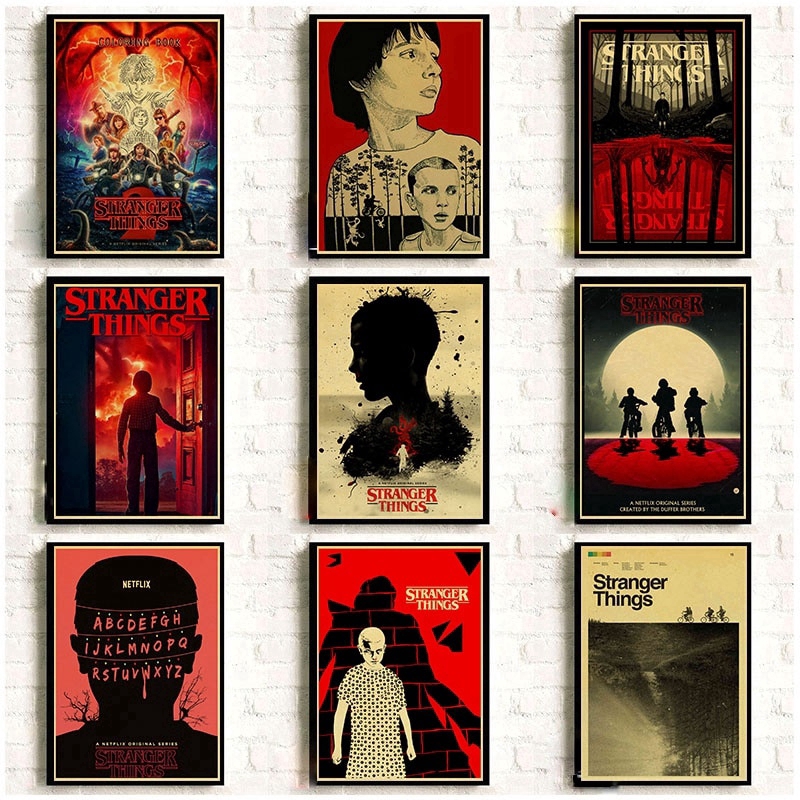 Stranger Things 2 Retro Posters Wall Stickers Home Decoration TV Series ...