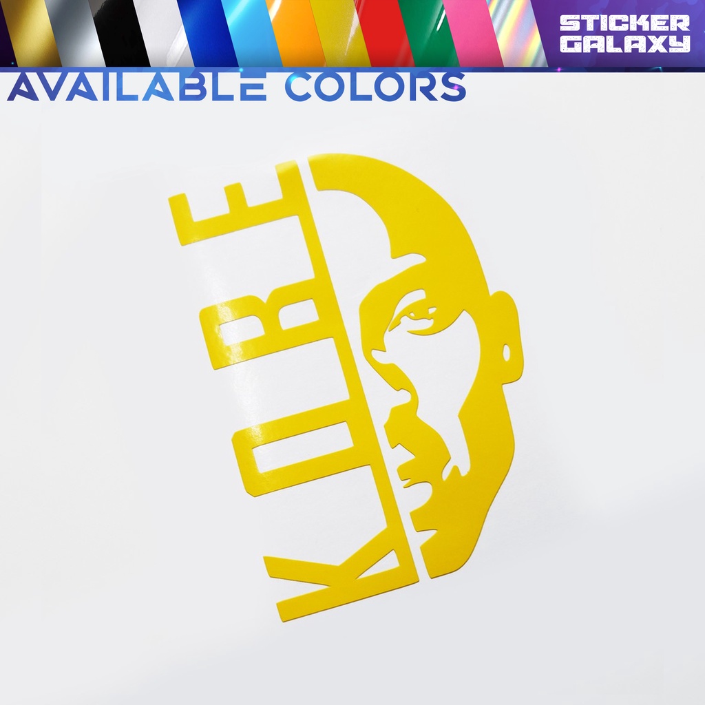 Kobe Bryant WATERPROOF STICKER face vinyl decal for motor, car, tumbler ...