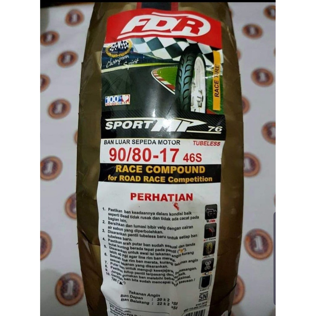 FDR RACE TIRE MP76 (90/80/17) | Shopee Philippines