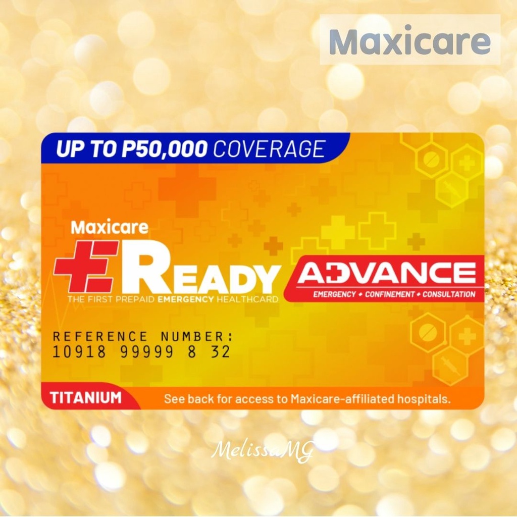 Maxicare EReady Advance Titanium Health card | Prepaid health card ...