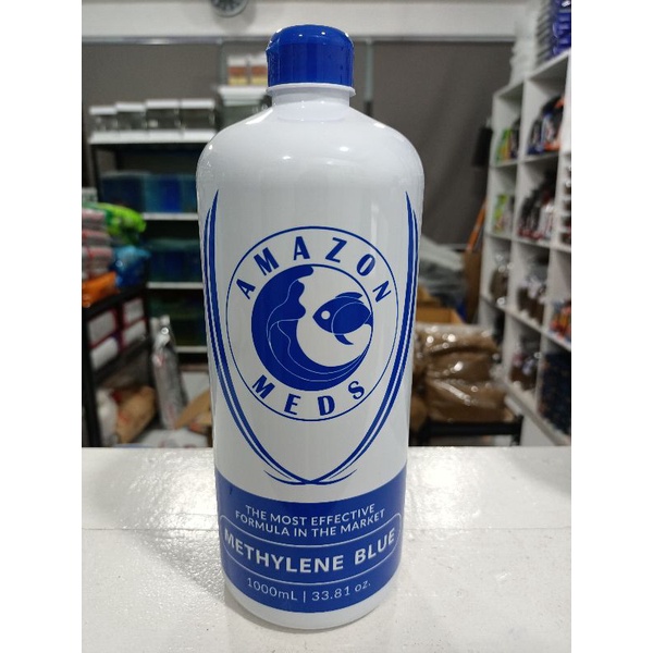 Amazon Meds Methylene Blue / Anti-Chlorine 1000ml for Fish Aquarium and Pond | Shopee Philippines