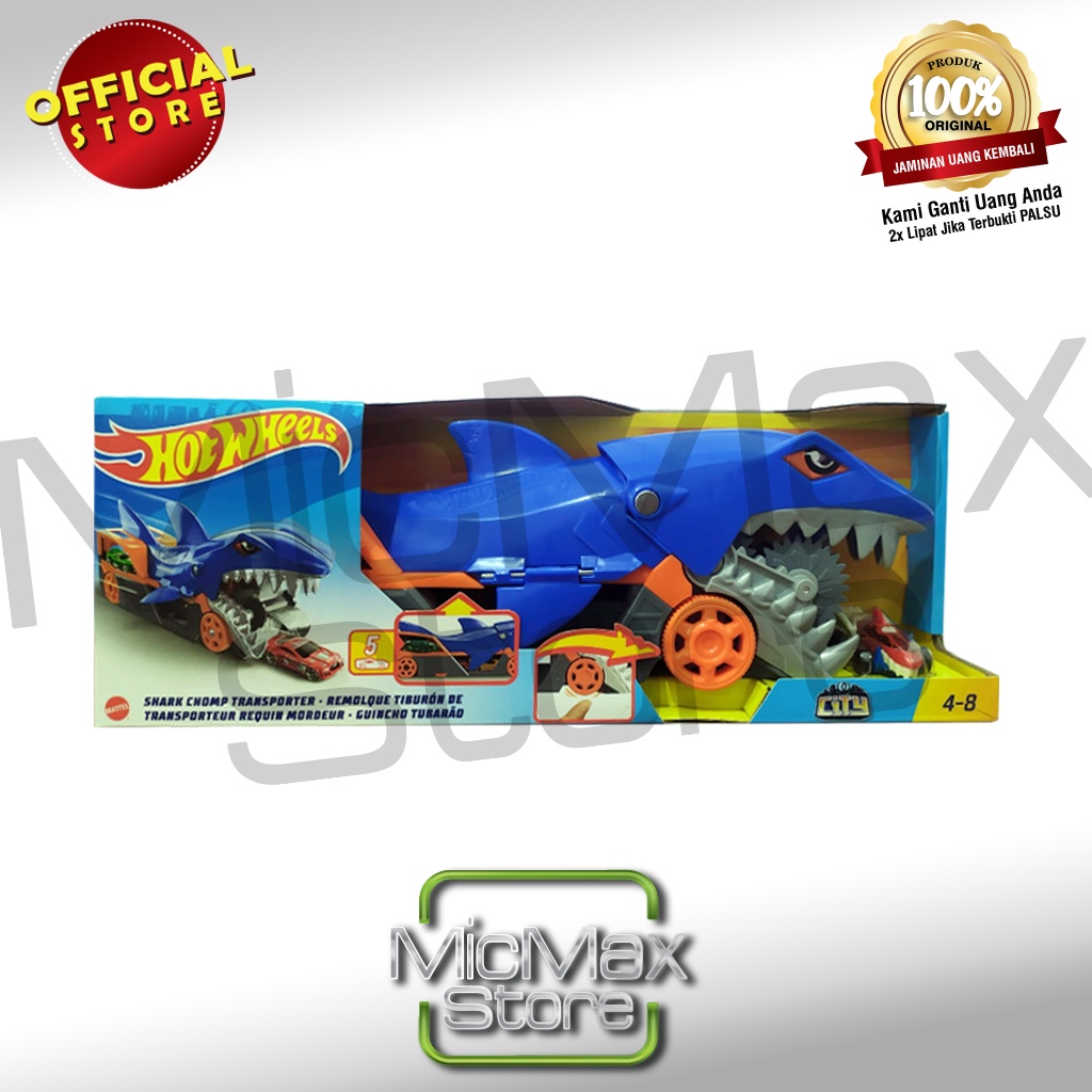 HotWheels Hot Wheels City Shark Chomp Transporter Original GVG36 ...