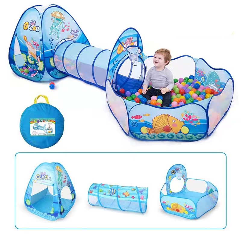 Self-expanding and folding ball house for children including Tent ...