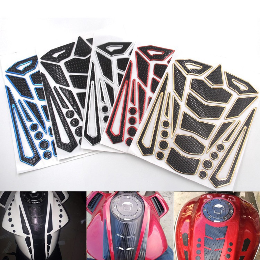 3D Motorcycle Gas Fuel Tank Pad Sticker Motorbike Logo Protector Decals ...