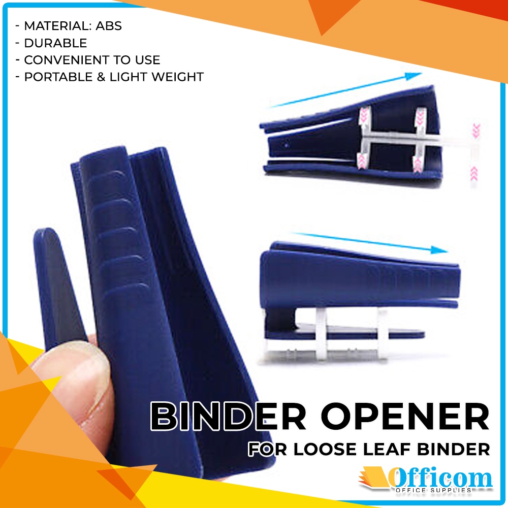 Plastic Binder Ring Opener for Loose Leaf Binders Binding Spines Combs ...