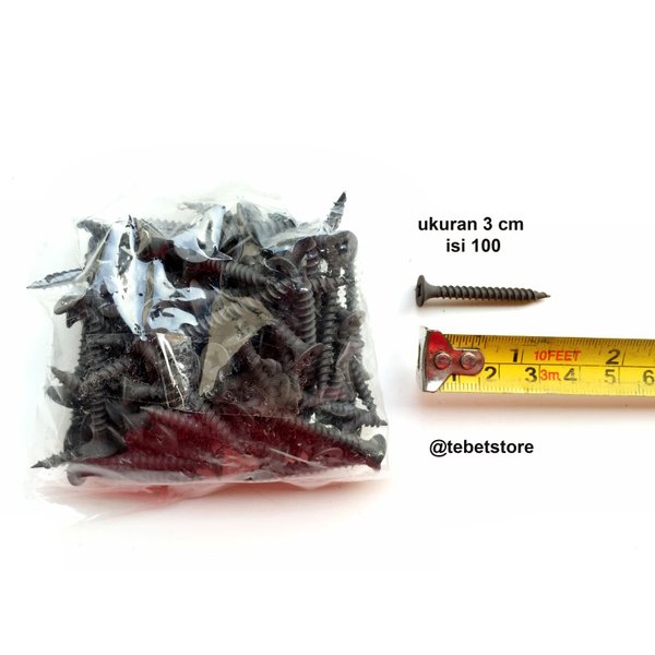 Gypsum SCREWS SIZE 3 CM - CONTENTS 100 pcs | Shopee Philippines