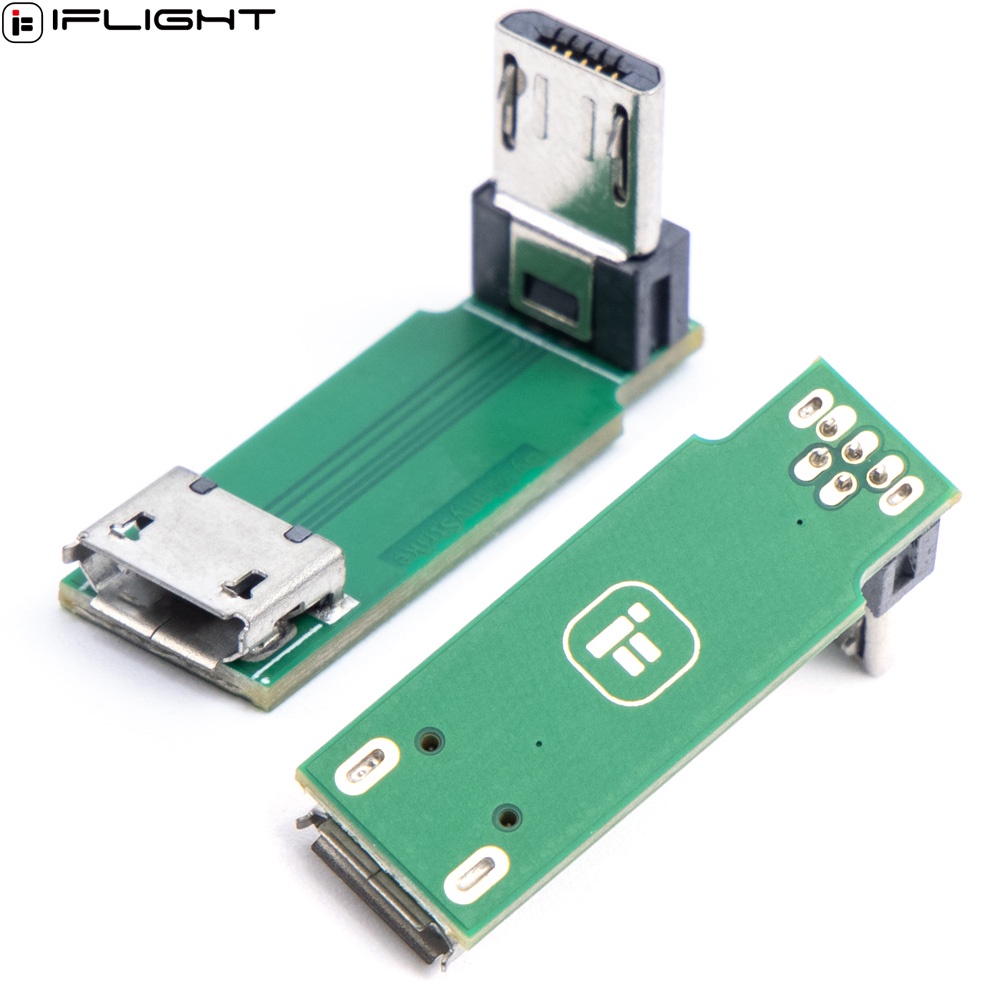 IFlight L-Type Adapter Plate Micro USB Male To Female Extension Board ...