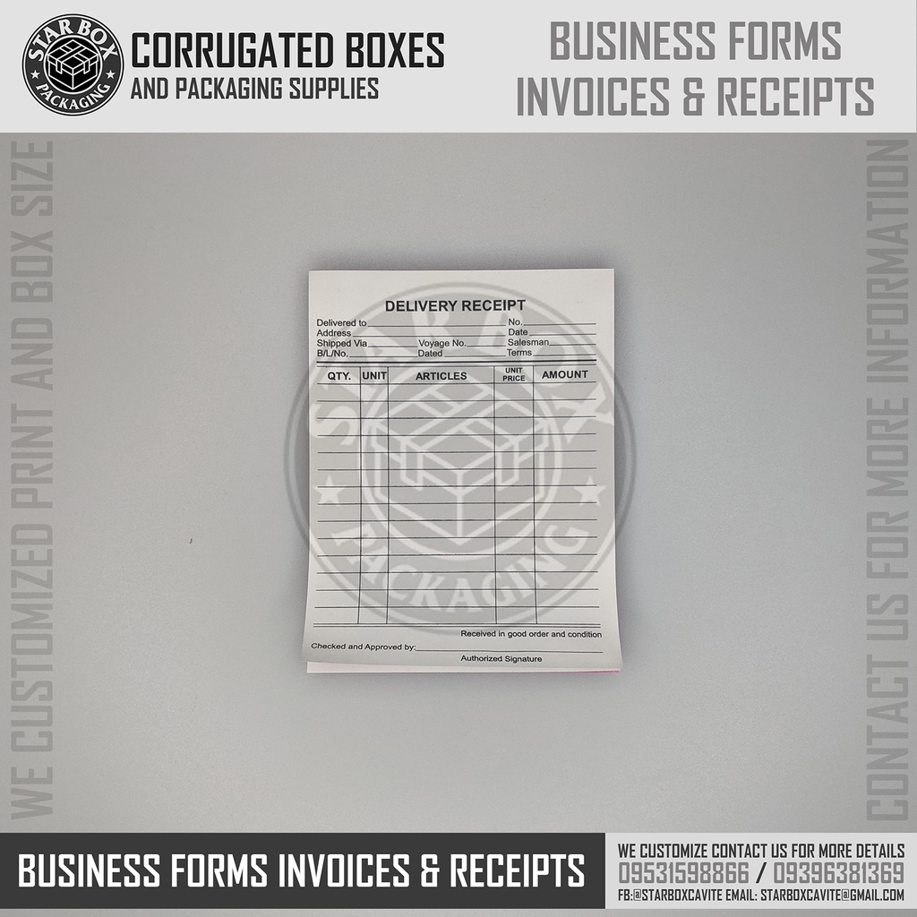 Starbox Sales Order Purchase Order Delivery Receipt Petty Cash Voucher ...