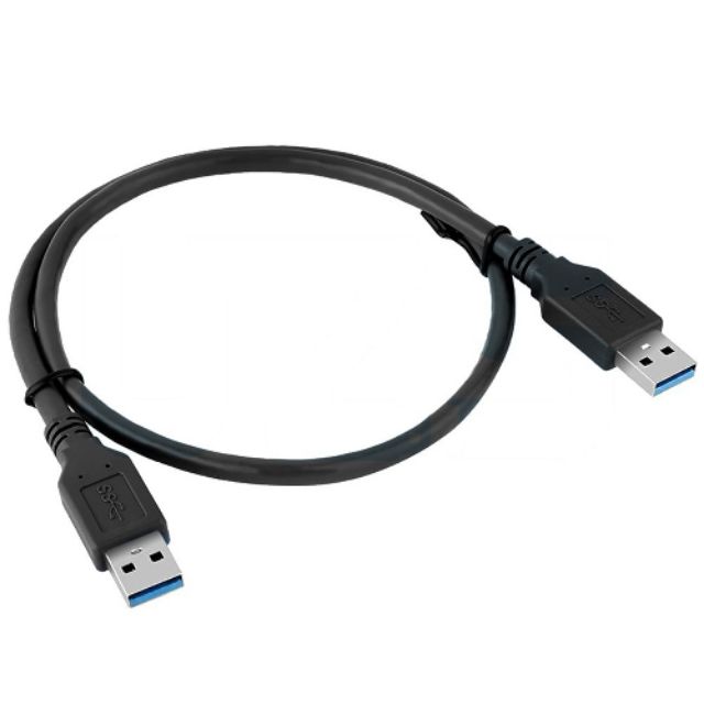 1M USB Cable A Male To A Male Plug Shielded High Speed 2.0 Black ...