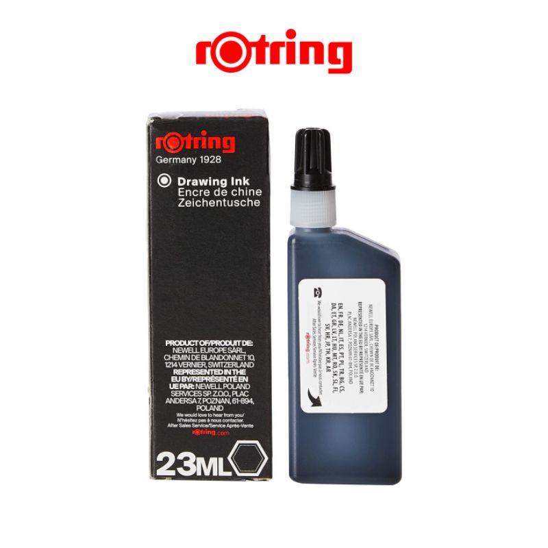 ۞Rotring Isograph Technical Drawing Pen Liquid Ink Black 23Ml | Shopee ...