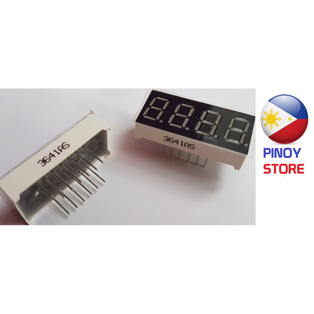 4 digit 7 segment display 3641AS seven segment module 0.36" red digital ...