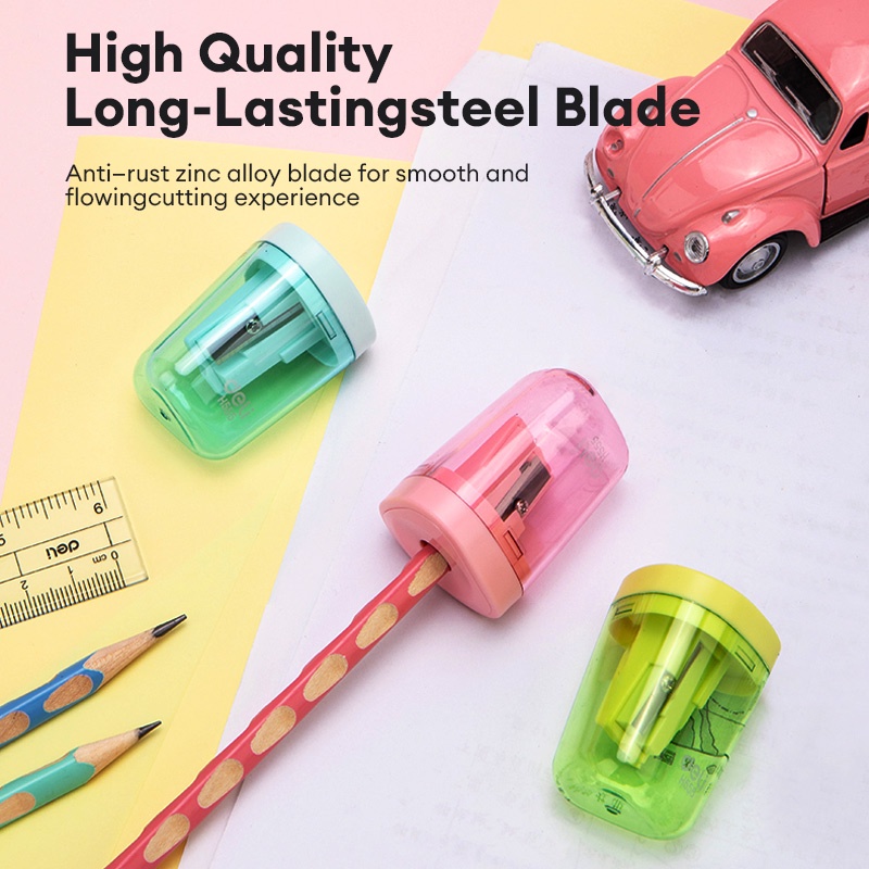 Deli Pencil Sharpener Student Sharpener School Stationery Supplies for ...