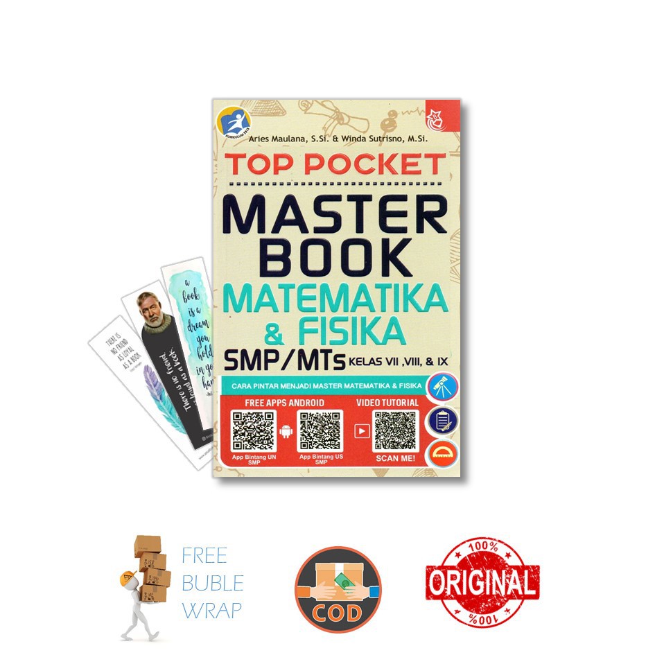 Top Pocket Master Book Mathematics & Physics SMP Kls 7,8,9 (Star Wahyu ...