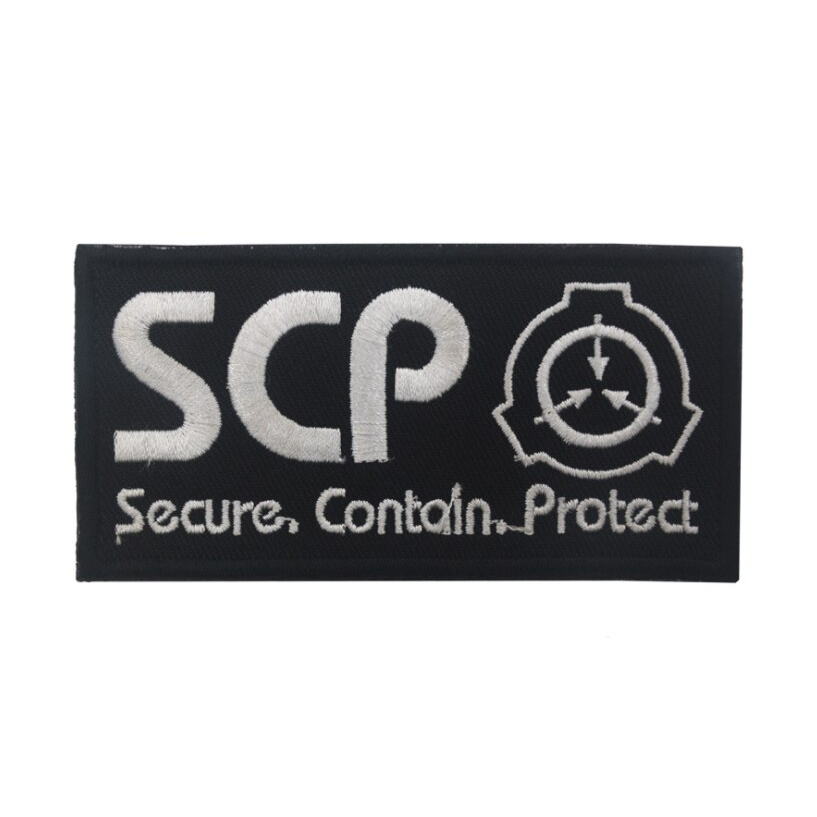 1pcs Embroidery SCP Foundation Velcro Patch Tactical Battle Badge ...