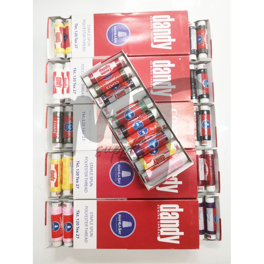 10 PCS. Dandy Coats Sewing Thread (Sinulid Pantahi) | Shopee Philippines