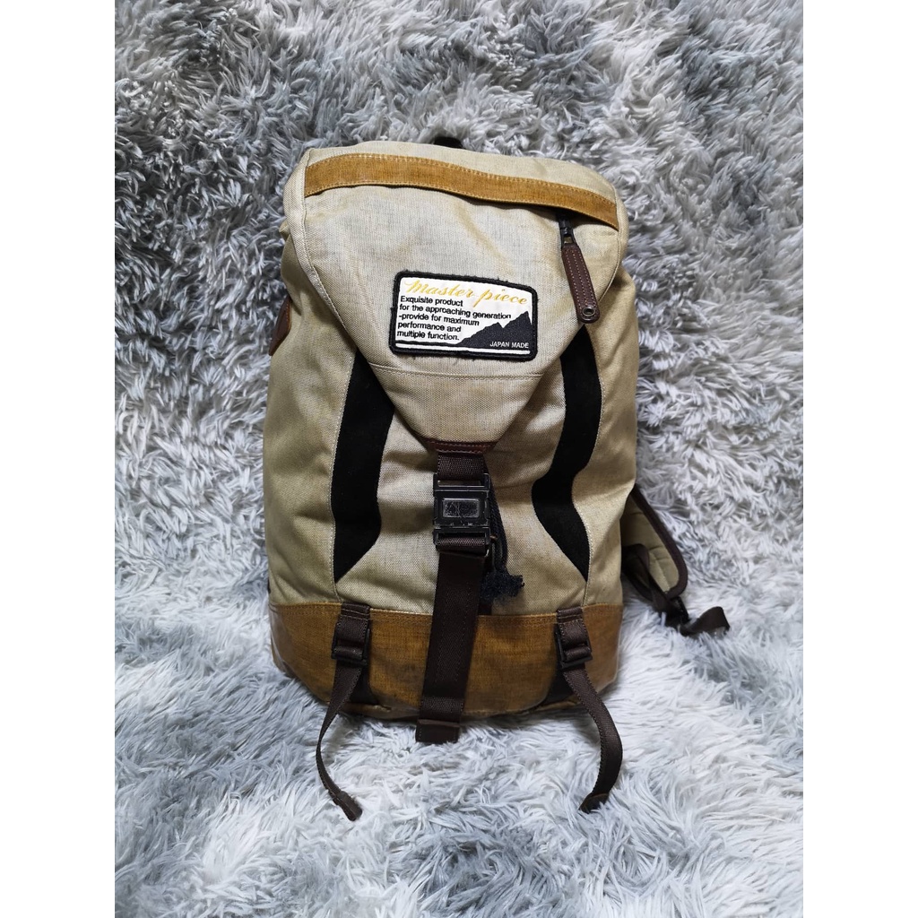 Master Piece Beige Backpack | Shopee Philippines