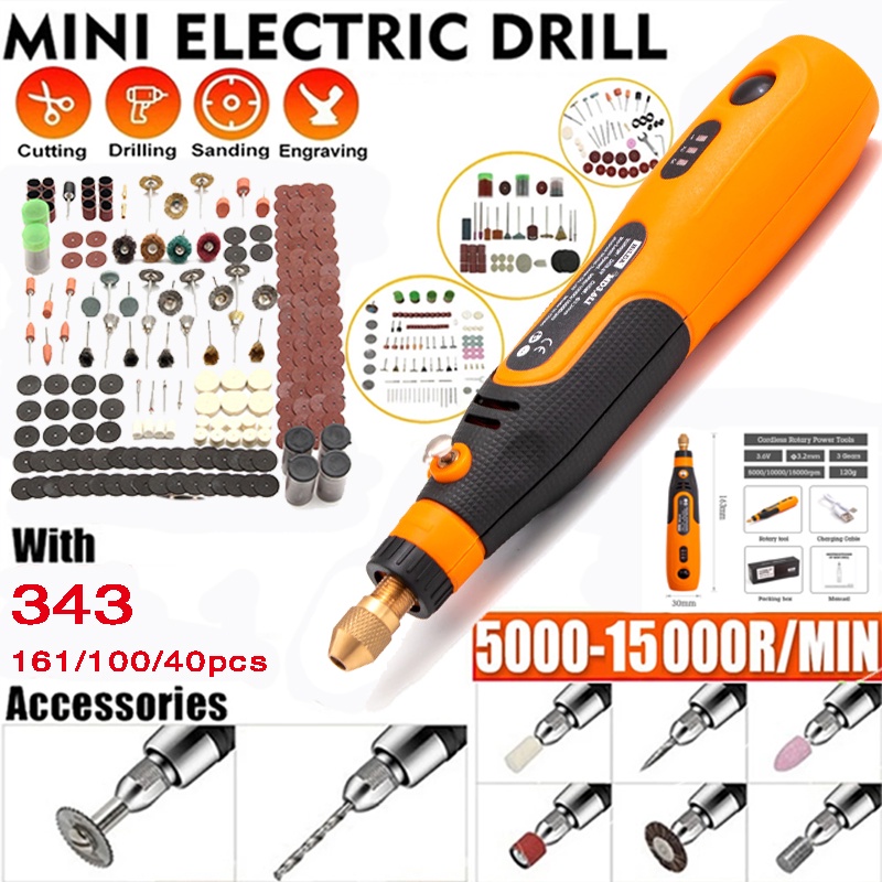 15000RPM Handheld USB Mini Electric Grinder Drill Engraving Pen ...