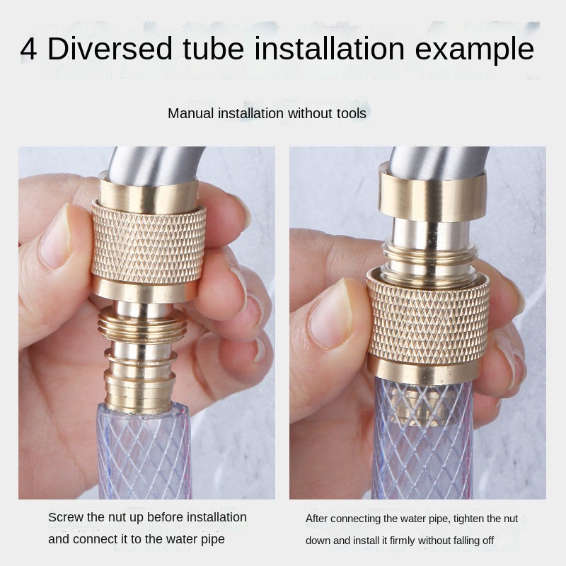 Faucet Connecting Handy Tool Water Pipe Copper Joint 4 Points Washing ...