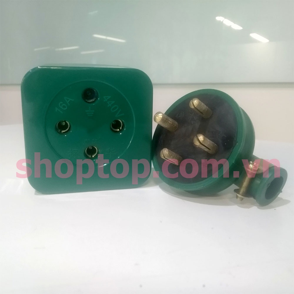 Industrial yellow 16A 3-phase 4-pin socket set | Shopee Philippines