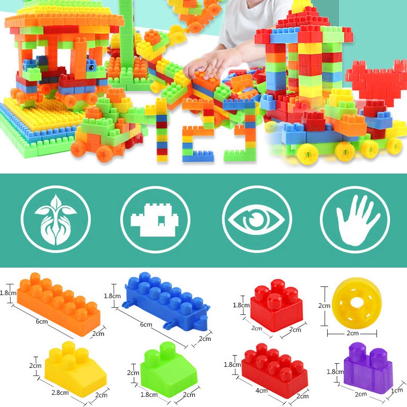 416PCS Building Blocks Toy DIY Creative Construction Brick Toy Kids ...