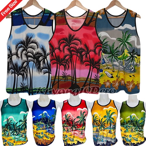 Hawaiian Muscle sando for men | Shopee Philippines