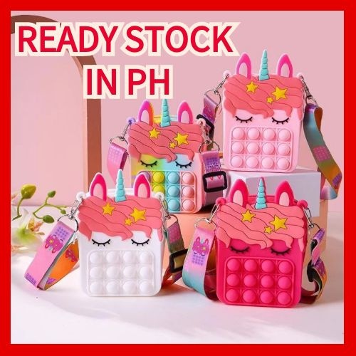 pop it bag unicorn bag pop it wallet Messenger Bag Shoulder Bag CUTE ...