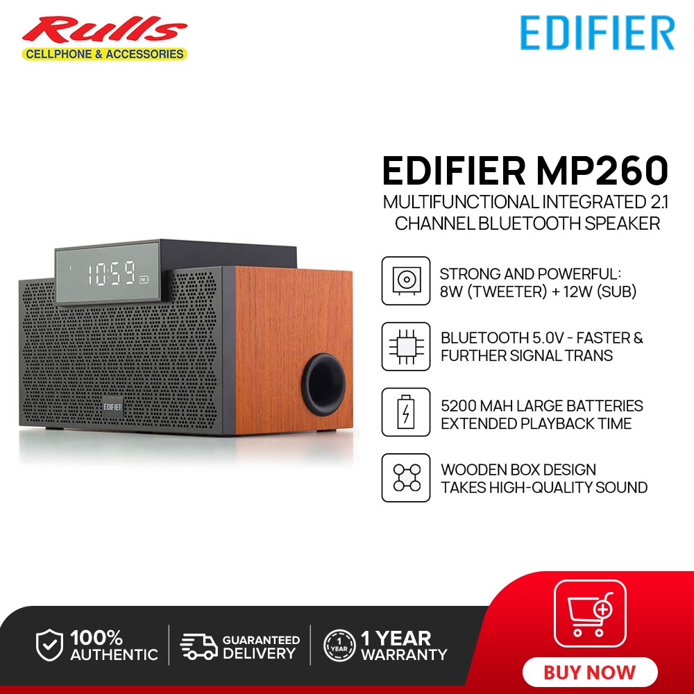 Edifier MP260 Multifunctional Integrated 2.1 Channel Bluetooth Speaker ...