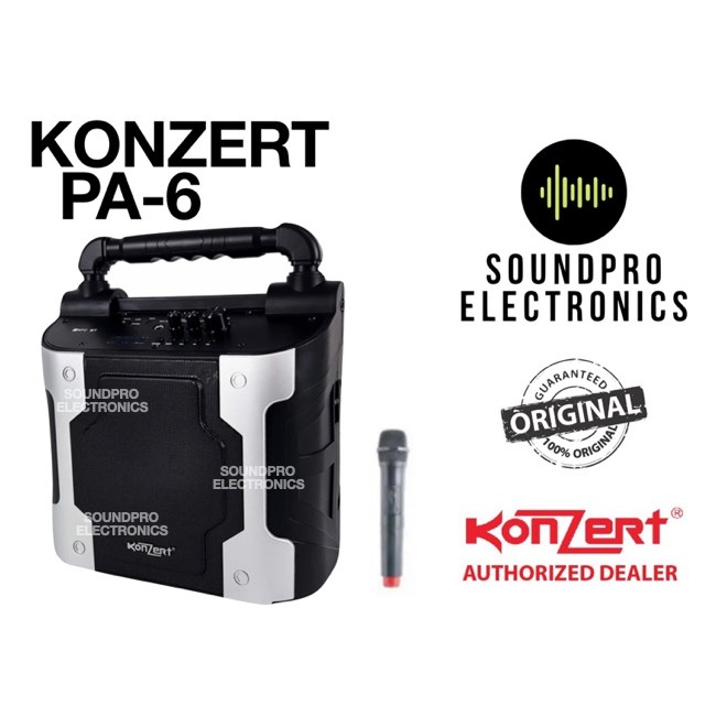 Konzert PA-6 6” Portable Speaker 100W | Shopee Philippines