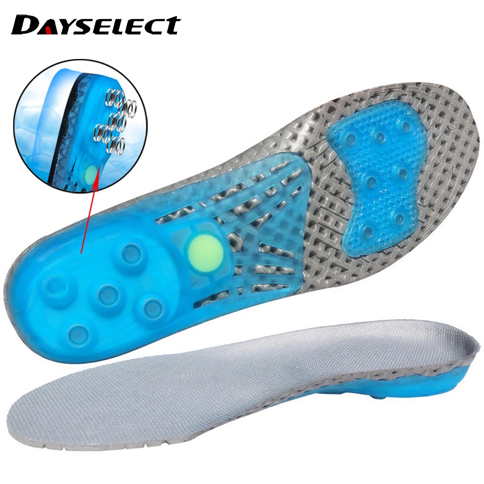 DAYSELECT Sports Spring Insole Men Women Shock Absorption Breathable ...